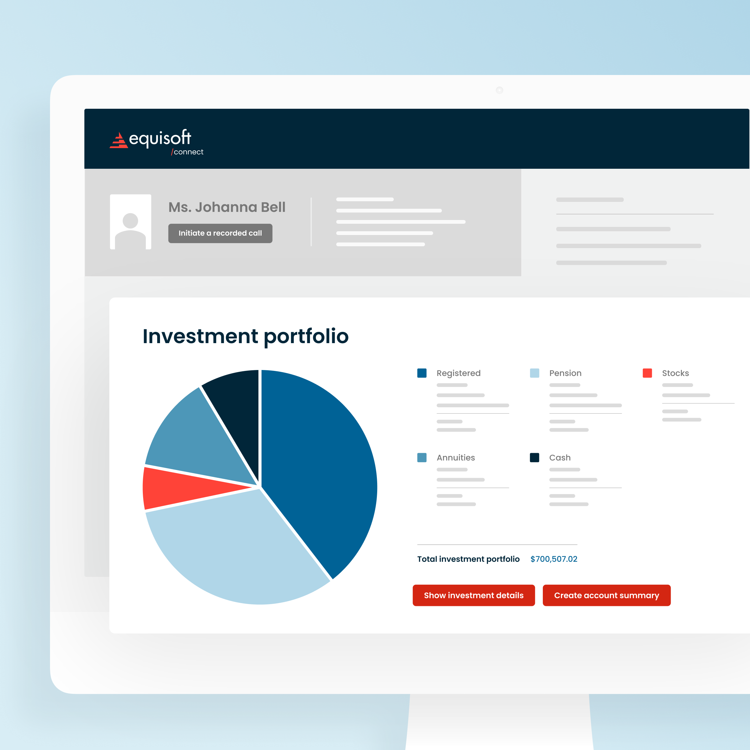 CRM for Financial Advisors | Equisoft/connect | Equisoft