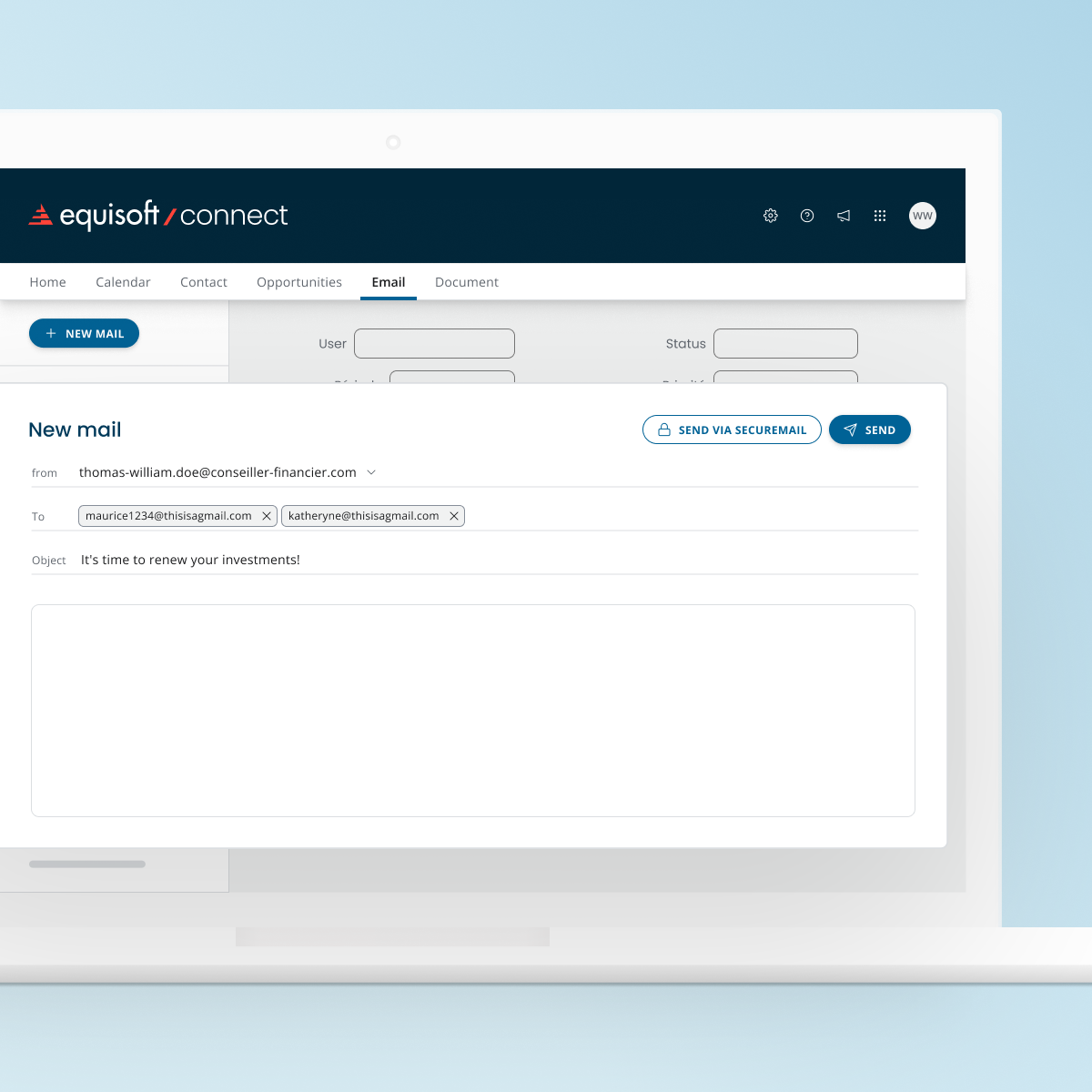 CRM for Financial Advisors | Equisoft/connect | Equisoft