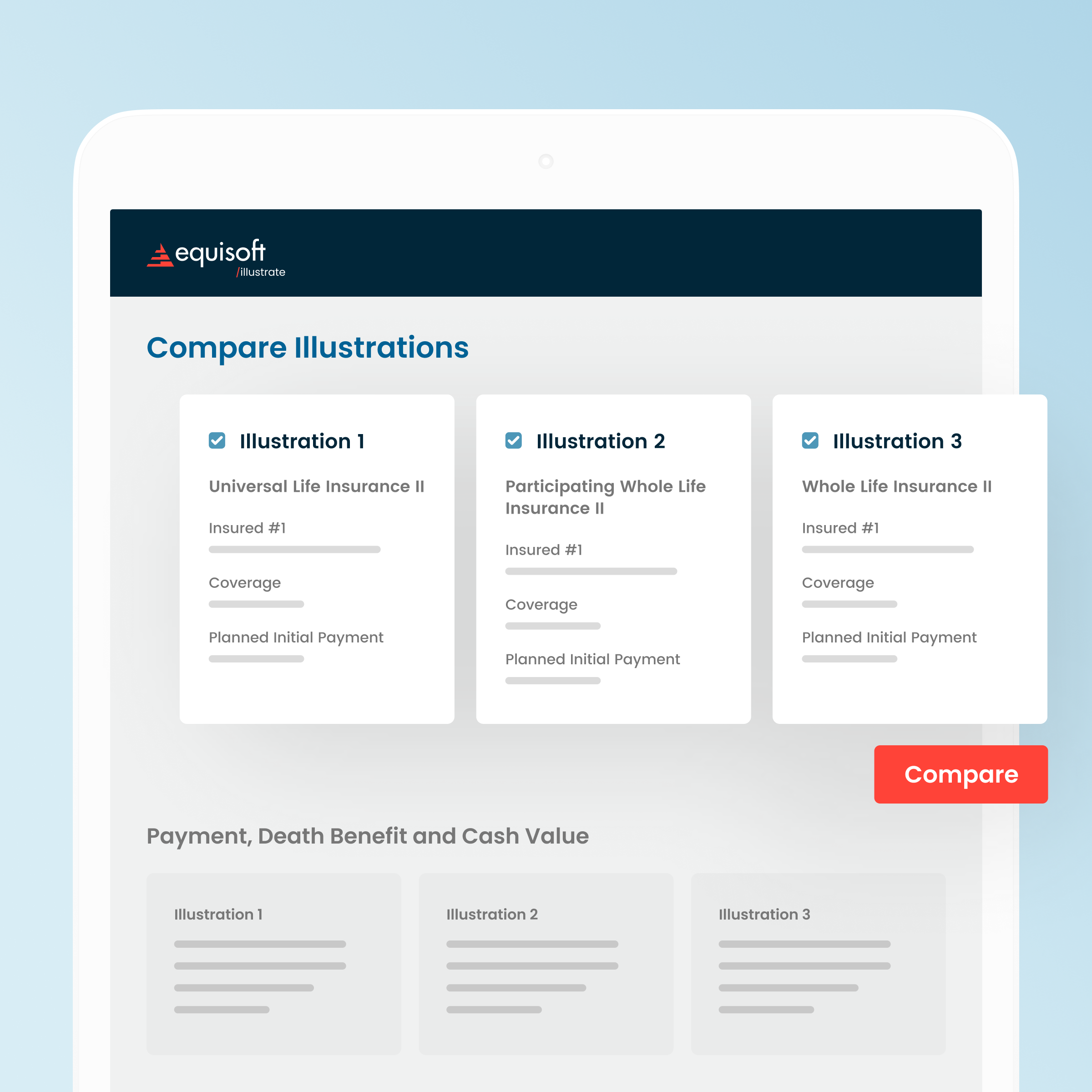 Life Insurance Illustration & Quoting Software | Equisoft/illustrate